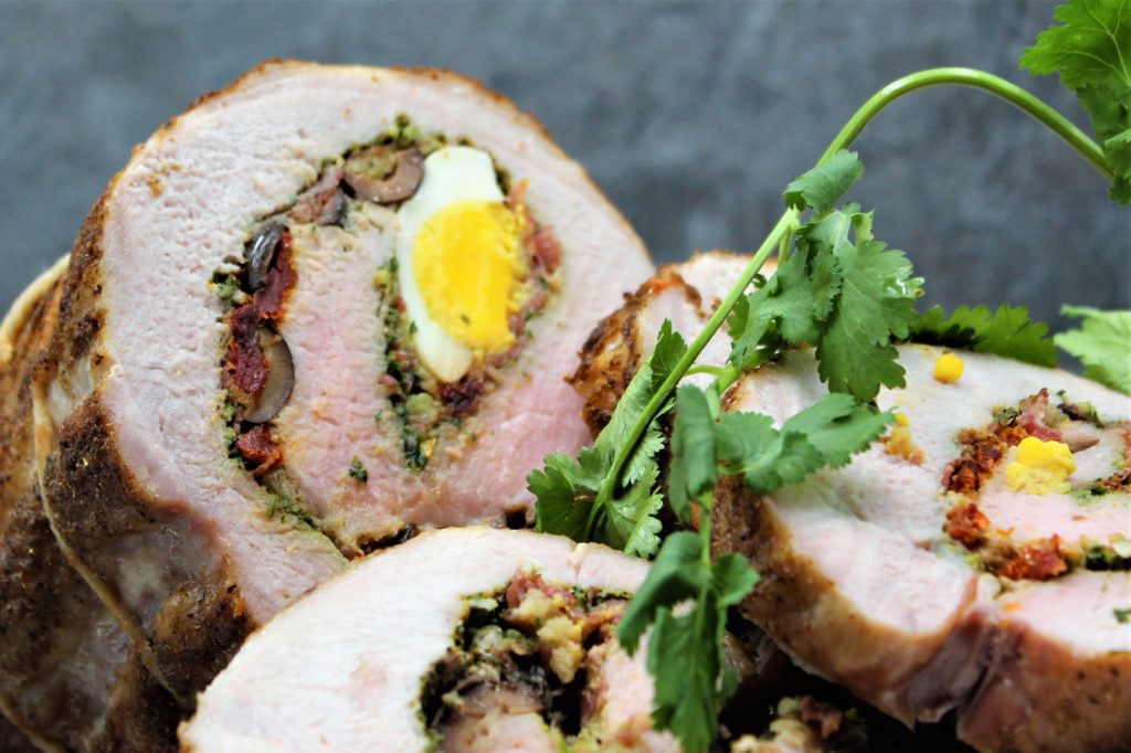 Stuffed Pork Loin with Chimichurri - Doug Bakes
